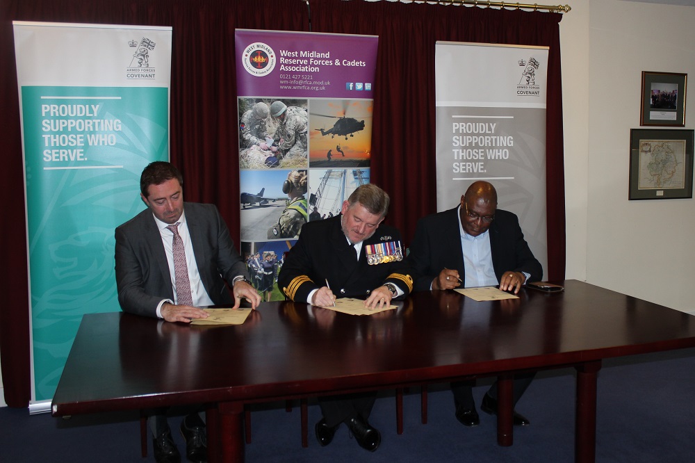 West Midland RFCA welcomes 1000th Covenant signee - WM RFCA